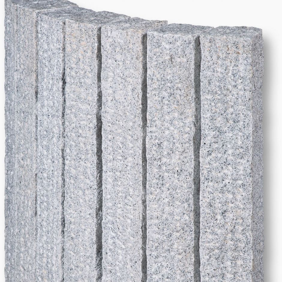 Seltra Natursteine Palisaden BRAVO RUSTIQUE Granit edelgrau Herkunft China