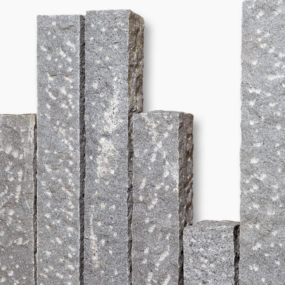 Seltra Natursteine Palisaden GALA RUSTIQUE Granit anthrazit Herkunft China