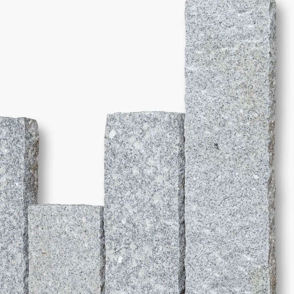 Seltra Natursteine Palisaden BRAVO RUSTIQUE+ Granit edelgrau Herkunft Vietnam