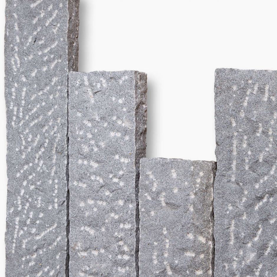 Seltra Natursteine Palisaden GALA RUSTIQUE Granit anthrazit Herkunft China