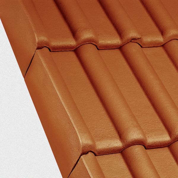 BRAAS Frankfurter Pfanne rechts Classic Novo granit Giebelstein