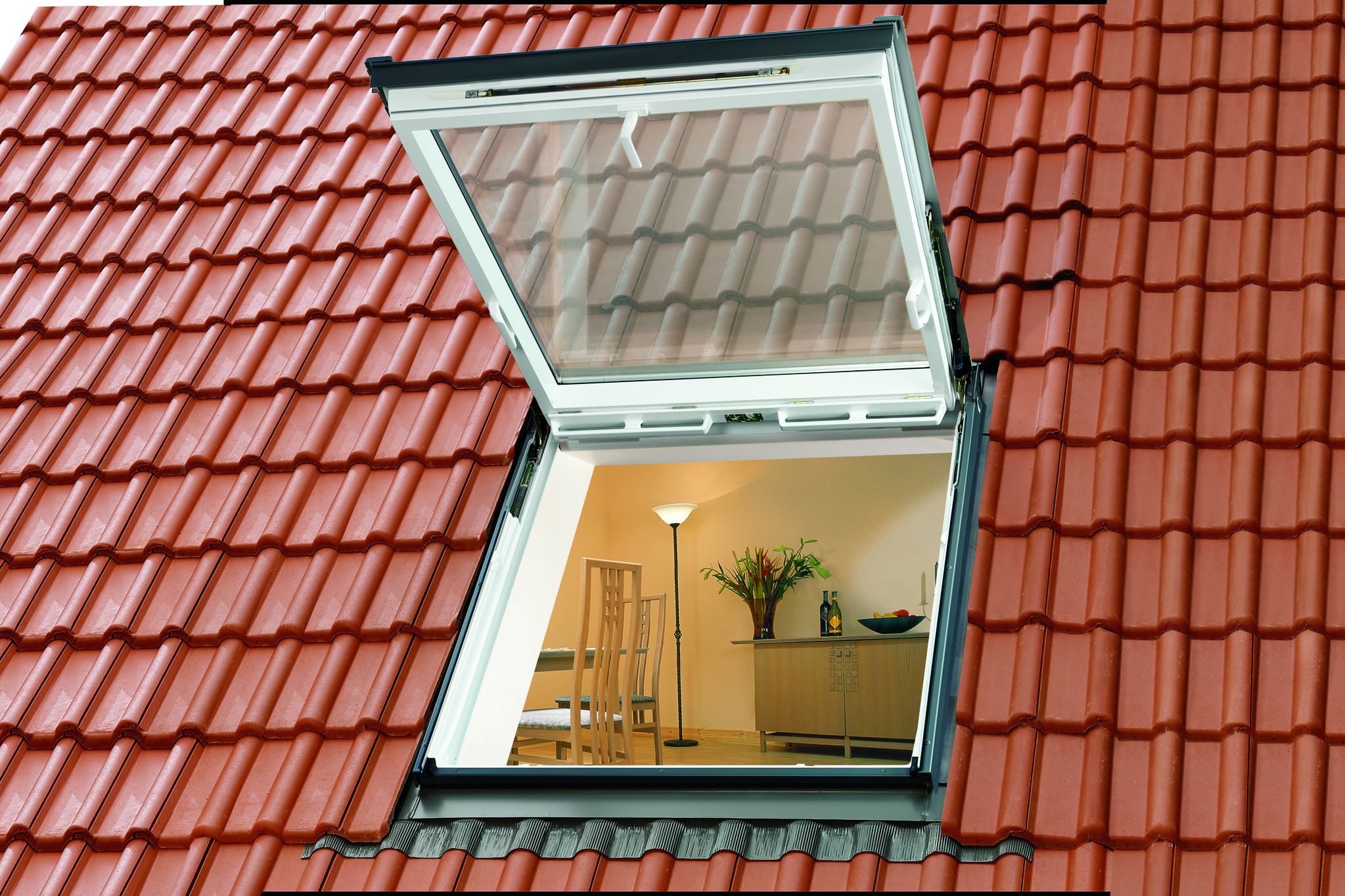 VELUX Ausstiegsfenster GTL 2070 Holz THERMO weiß Fenster