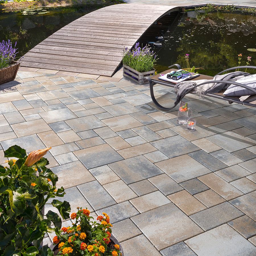 KANN Pflastersteine La Tierra muschelkalk-nuanciert Wilder Verband