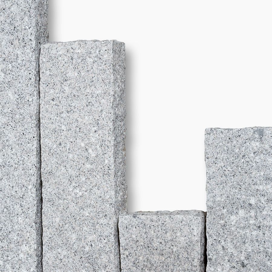 Seltra Natursteine Palisaden BRAVO RUSTIQUE Granit edelgrau Herkunft China
