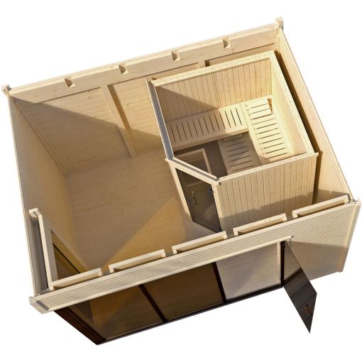 weka Design-Saunahaus CUBILIS Sparset natur | BENZ24