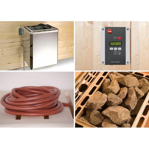 weka Design-Saunahaus CUBILIS Sparset natur | BENZ24