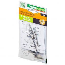 Windhager Insektenschutz Federstift-Montageset, 4 Stk.