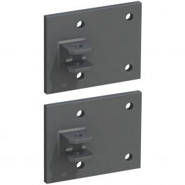 TraumGarten Gartentor Montageplatten für Tor an Mauer anthrazit