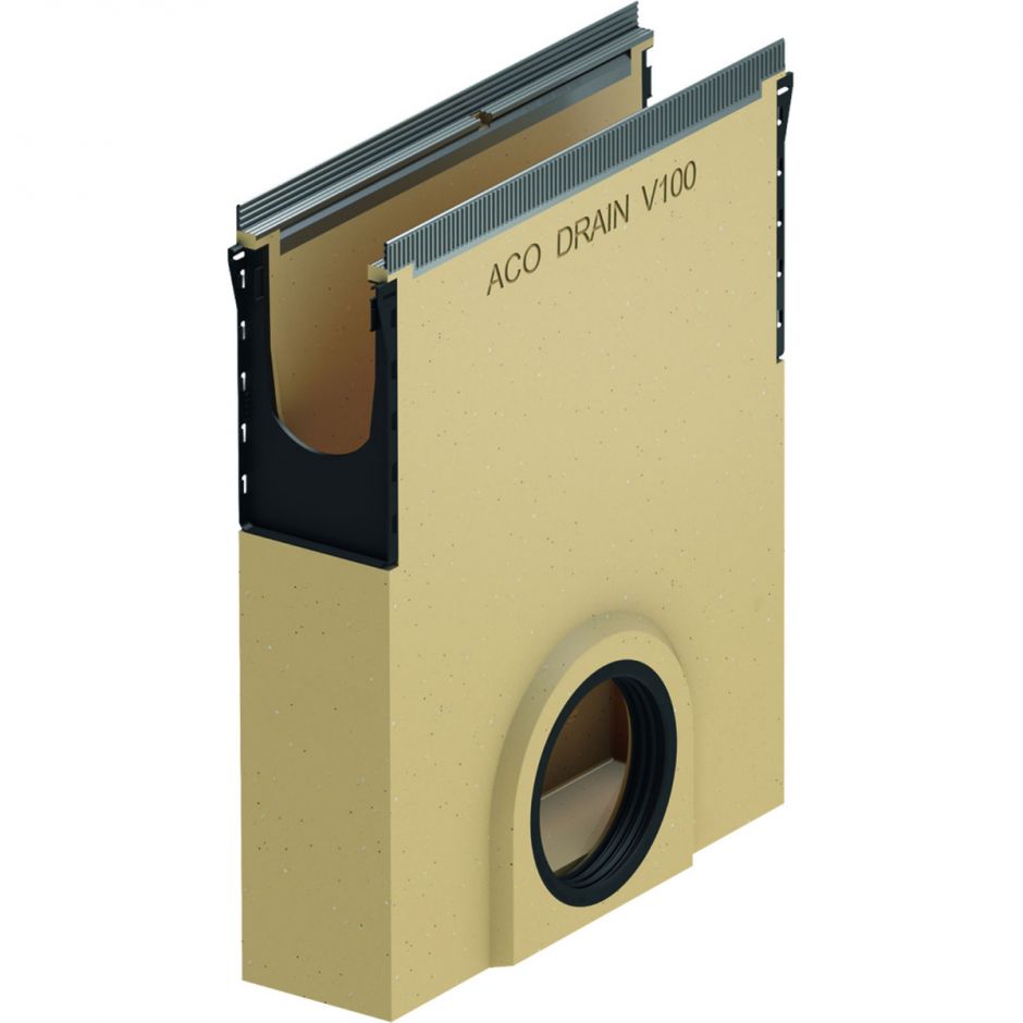 ACO Drain Multiline Seal in V100 Einlaufkasten mit Anschlussadapter