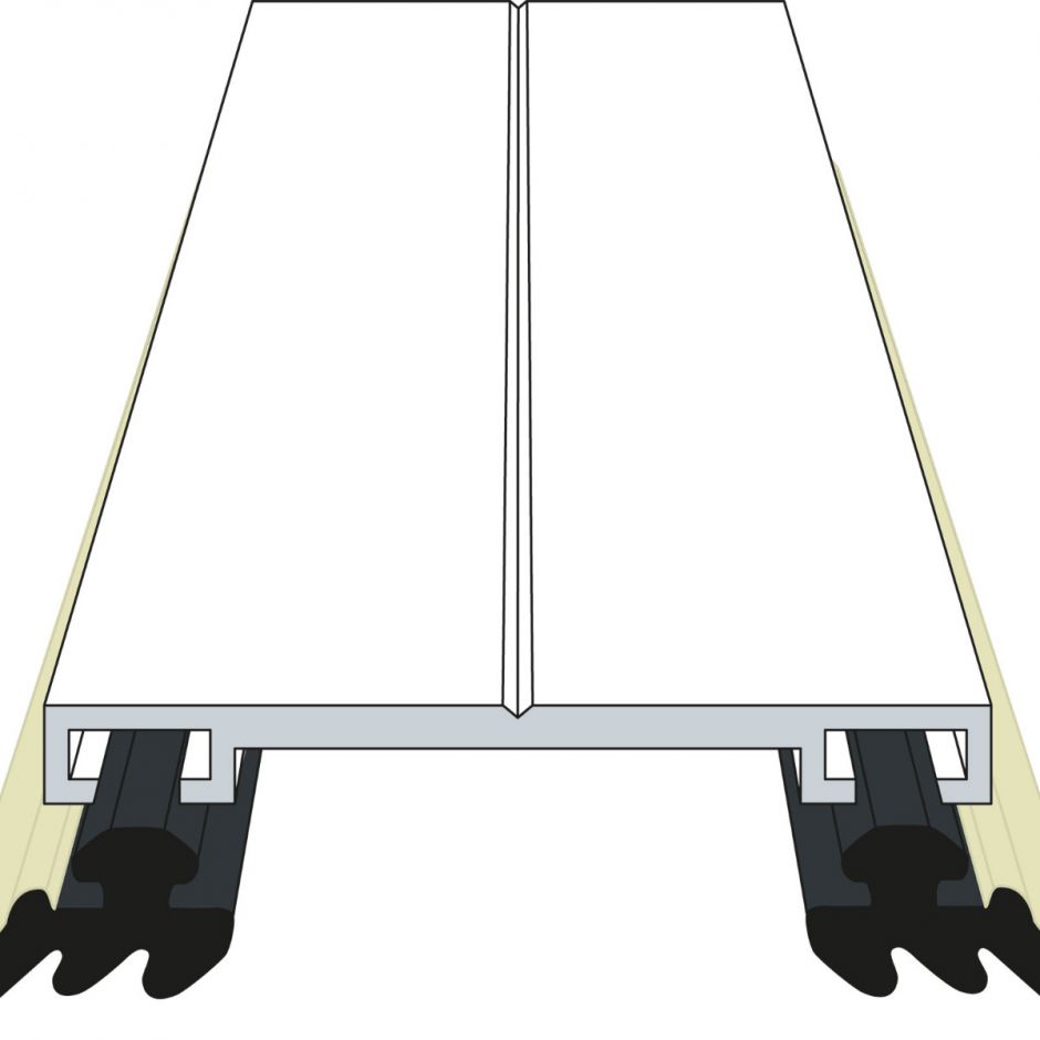 ALWO Oberprofilsystem Oberprofil 8000/2 pressblank 50x6000 mm