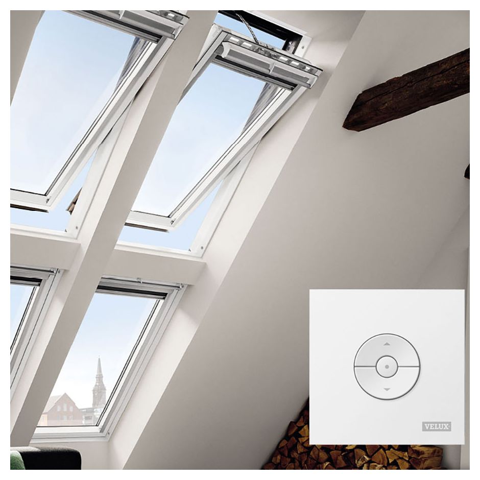 VELUX INTEGRA Solar Dachfenster GGL 207030 Holz THERMO weiß Fenster