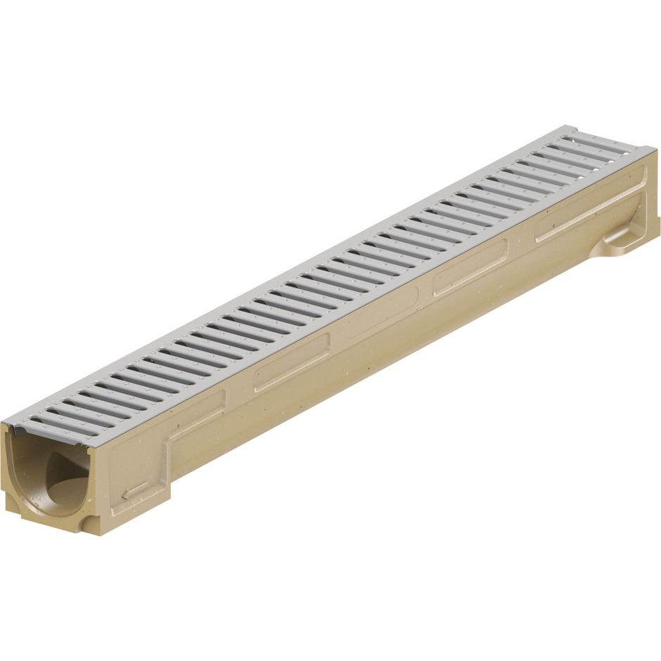 Wellker Self Rinne Typ Belgien mit Stegrost verzinkt