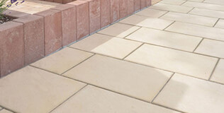 Seltra Natursteine Terrassenplatten SOL EXACTA+ Granit rötlich-gelb-grau